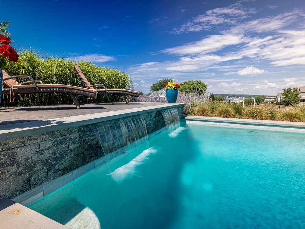 Custom Built Gunite Pools and Hardscaping by Cliffstone Corp