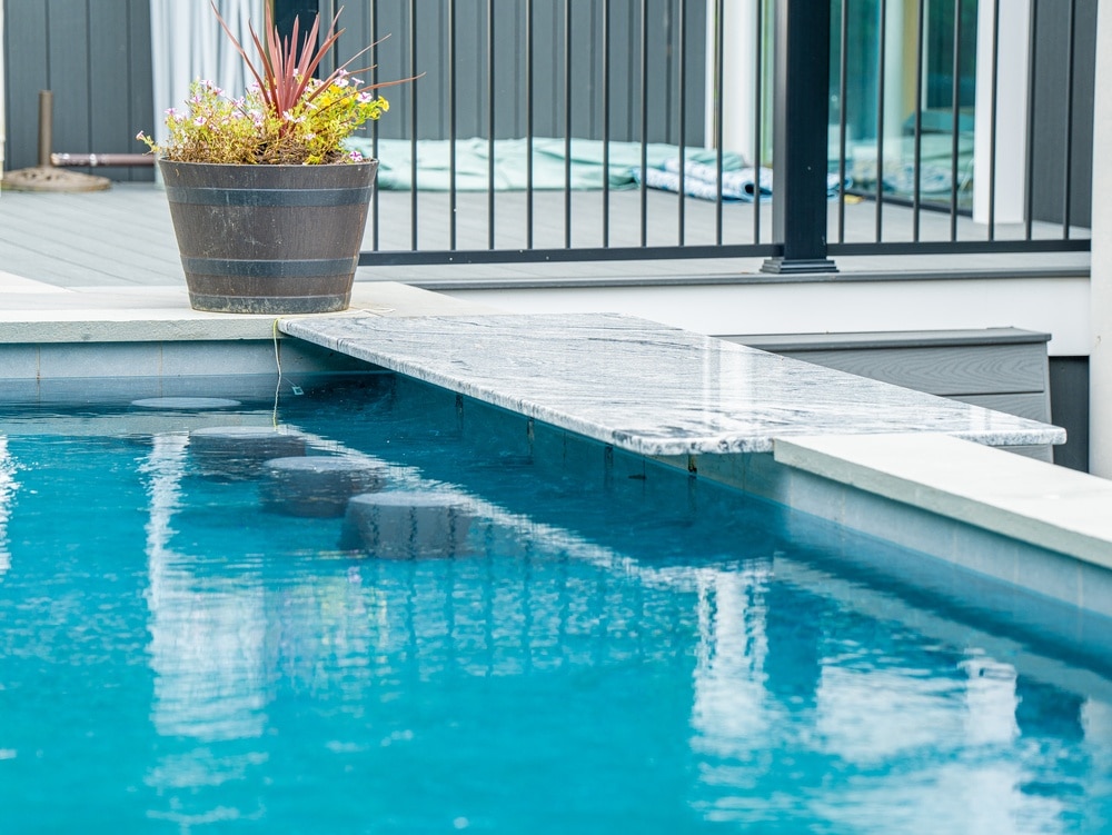 Custom Built Gunite Pools and Hardscaping by Cliffstone Corp