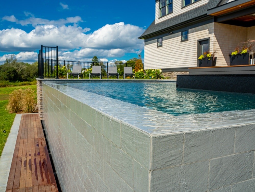 Custom Built Gunite Pools and Hardscaping by Cliffstone Corp